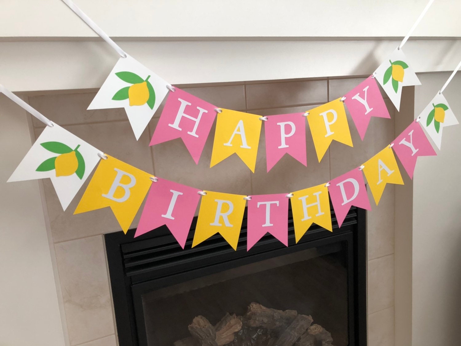 Lemon Birthday Banner Lemonade Birthday Happy Birthday - Etsy