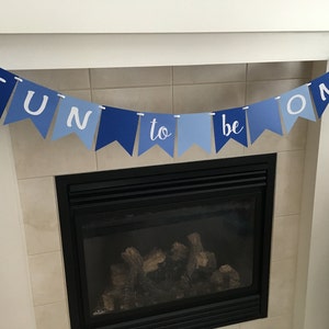 Fun to Be One Banner, First Birthday Banner, 1st Birthday Banner, Photo ...