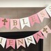 Pink Ombre God Bless Banner, Baptism Banner, Christening Banner, First ...