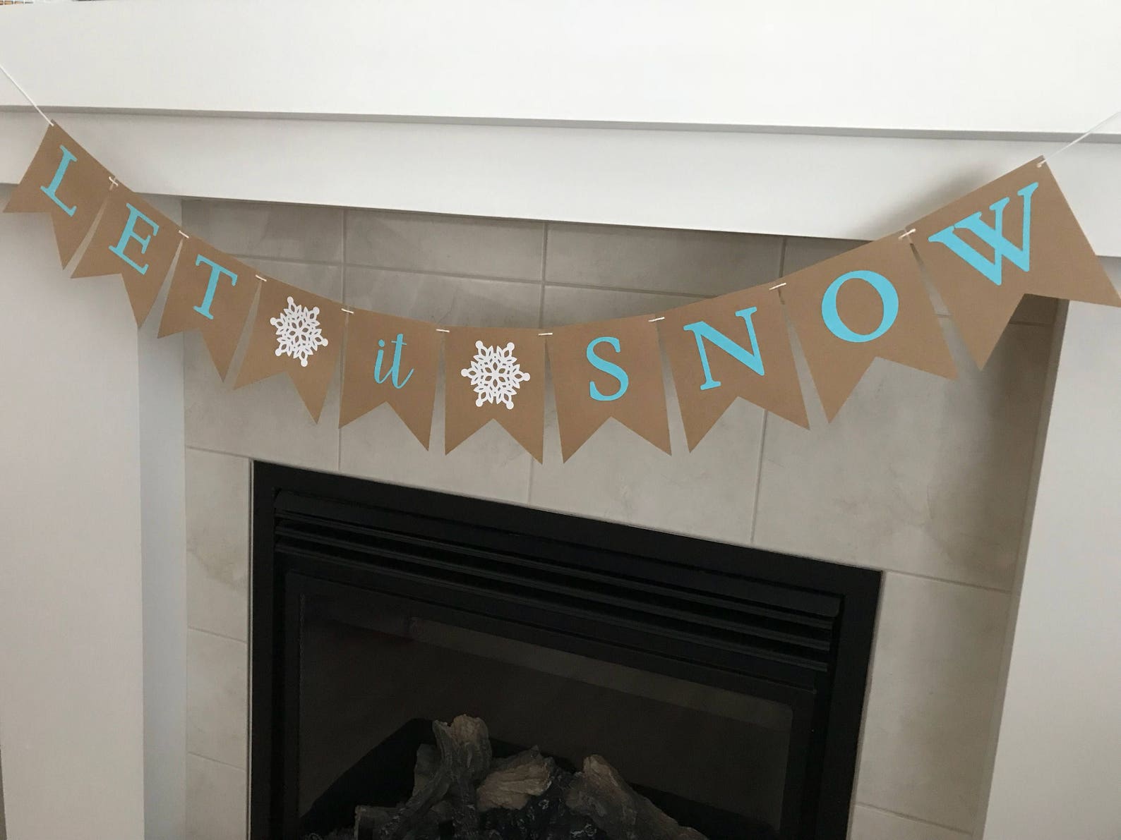 Let It Snow Banner Holiday Banner Let It Snow Winter - Etsy Canada