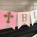 Pink Ombre God Bless Banner Baptism Banner Christening - Etsy Canada