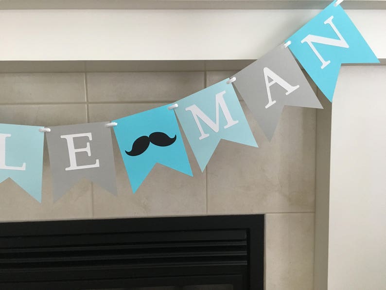 Little Man Banner Boy Birthday Little Man Baby Shower Boy - Etsy
