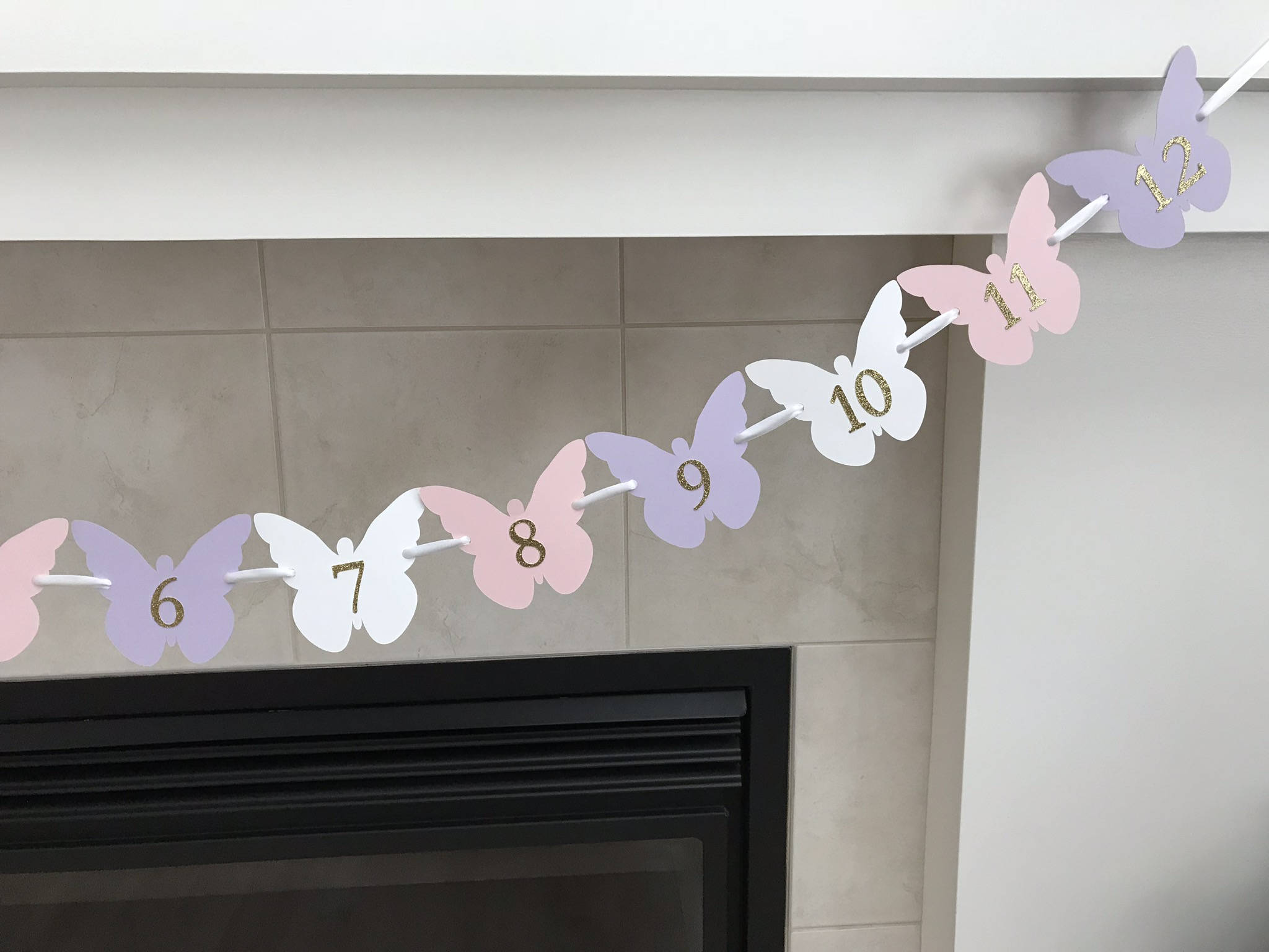 Butterfly NB-12 Month Banner Butterfly Monthly Photo | Etsy