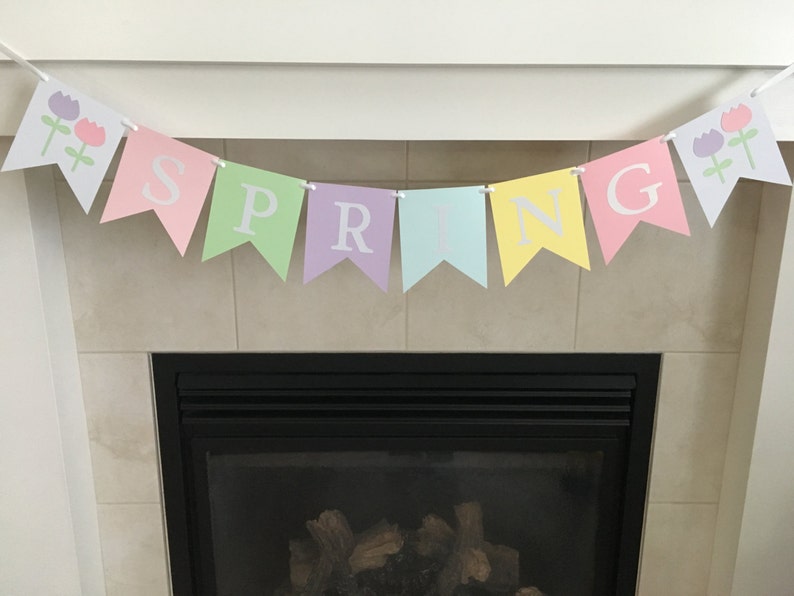 Spring Banner Spring Decor Spring Garland Seasonal | Etsy