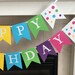 Polka Dot Birthday Banner Happy Birthday Banner Birthday - Etsy
