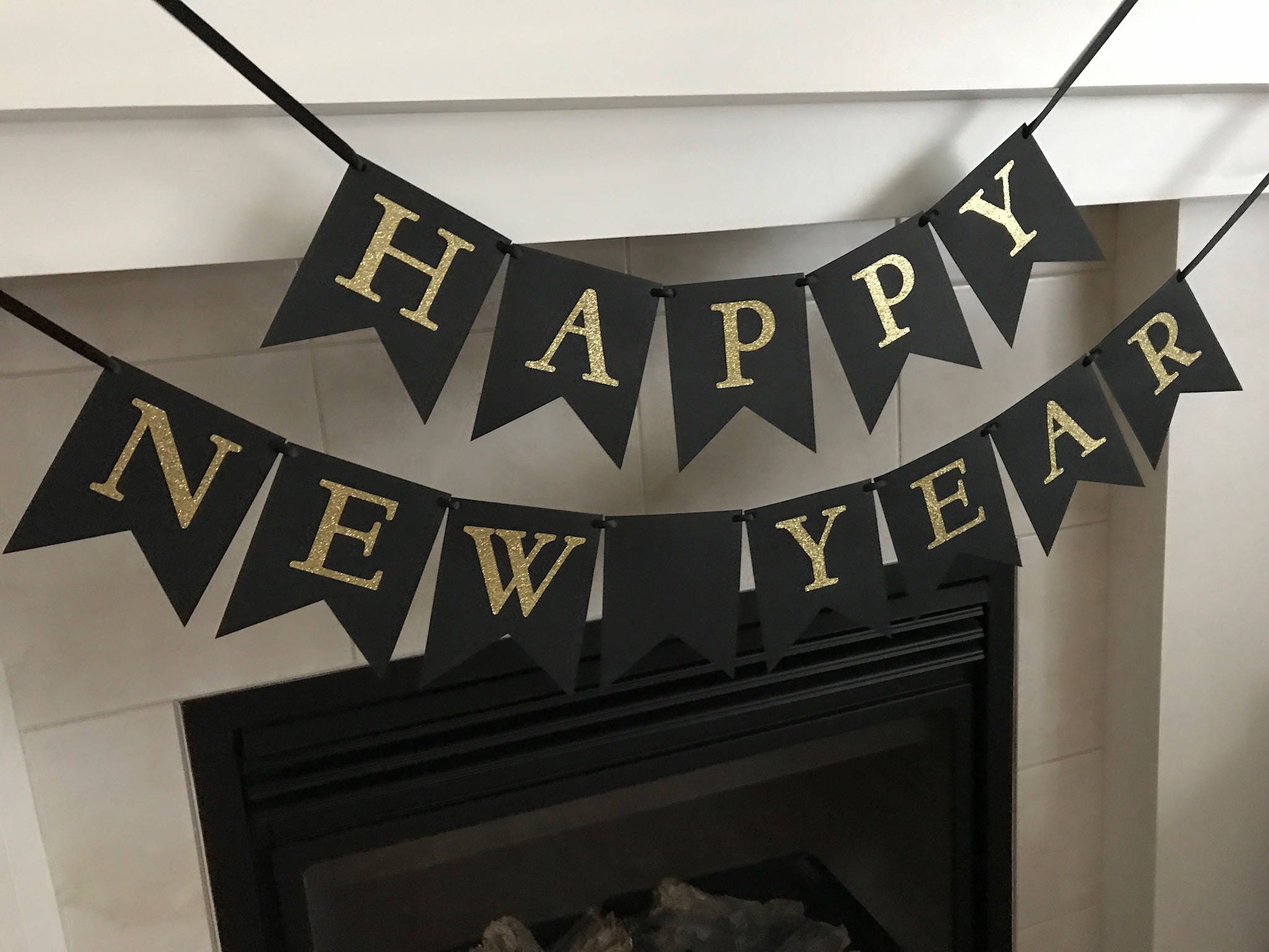 New Years Banner Happy New Year New Years Party Celebrate - Etsy