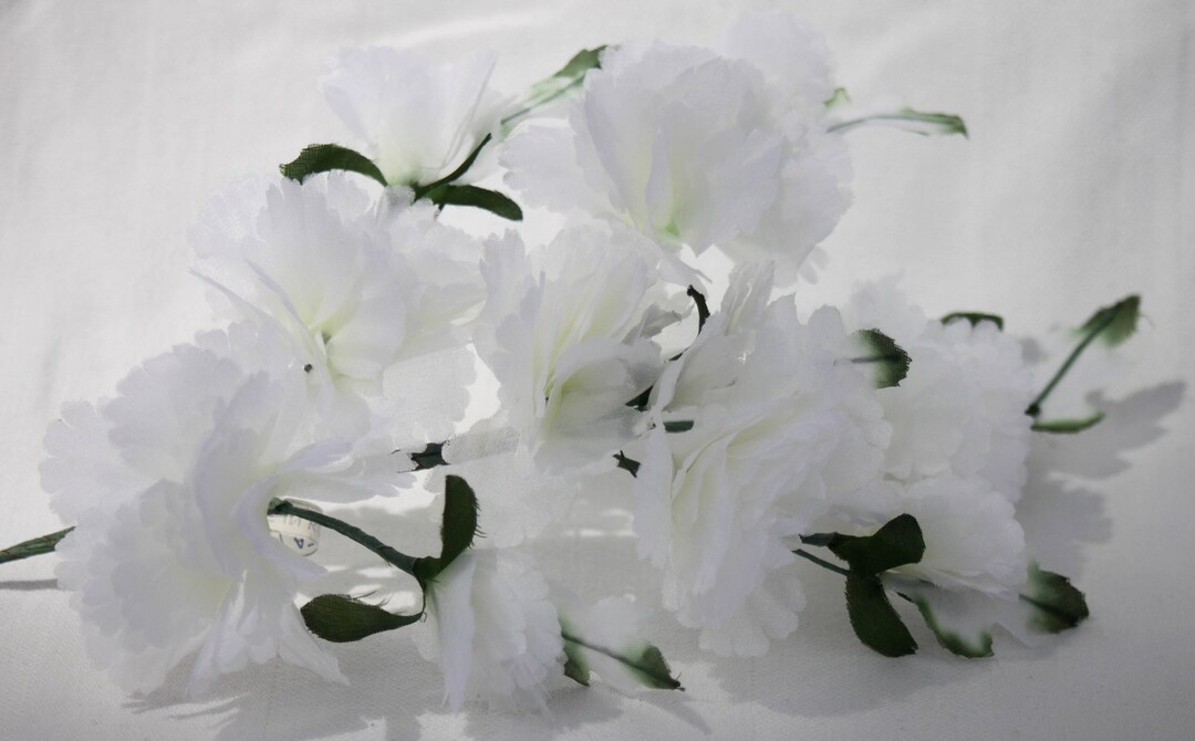 White Vintage 80s Flowers on Bough,millinery Flowers,vintage White ...