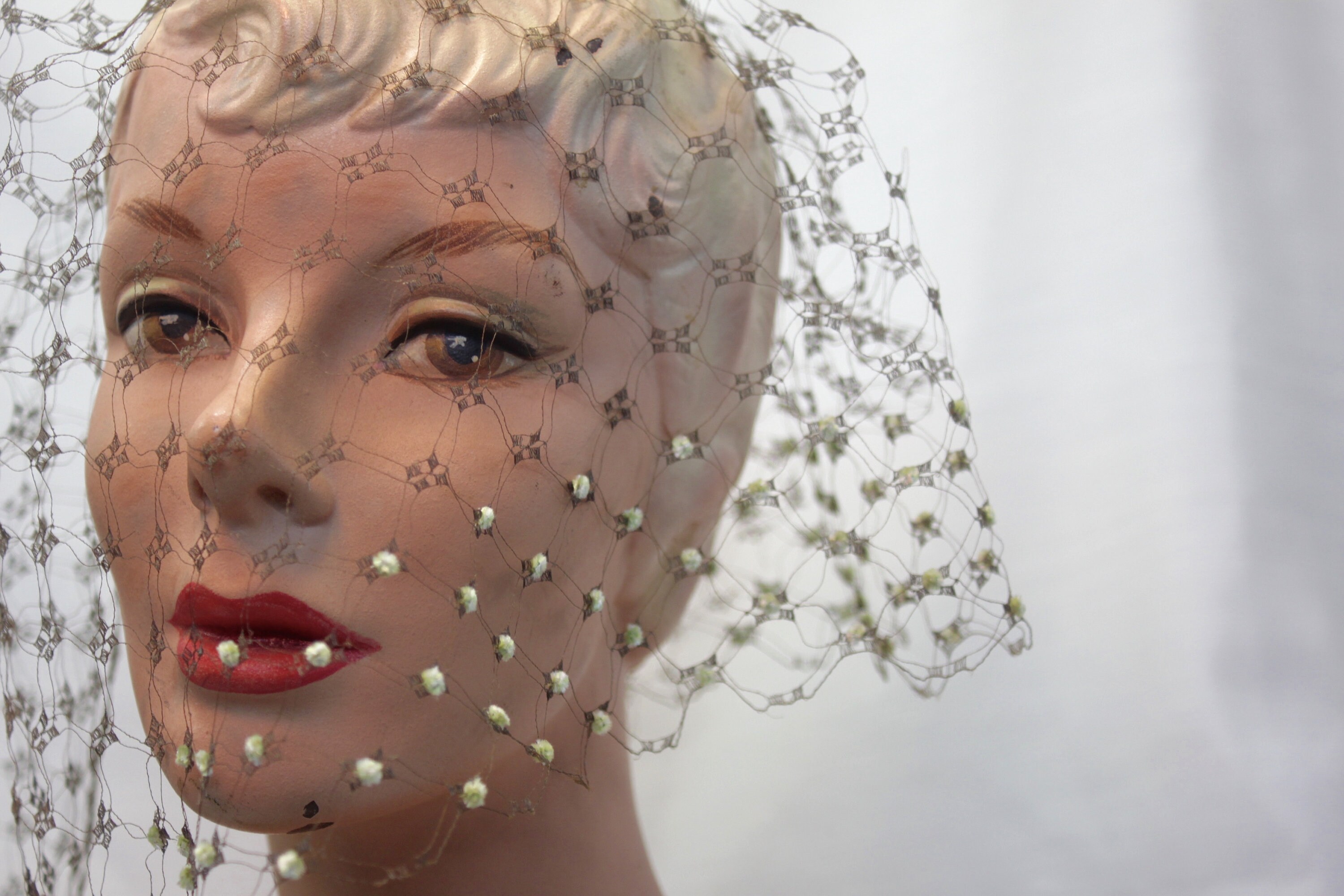 Antique French veiling,Pure silk veil,Millinery french 1930 veils ...