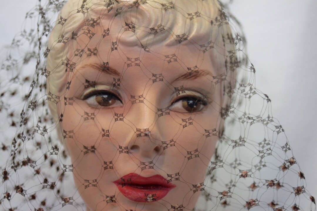 Antique French Veiling,pure Silk Veil,millinery French 1930 Veils ...