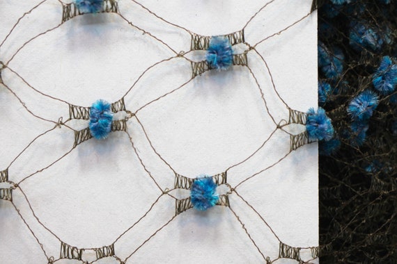 Antique French veiling,Pure silk veil,Millinery french 1930 veils ...