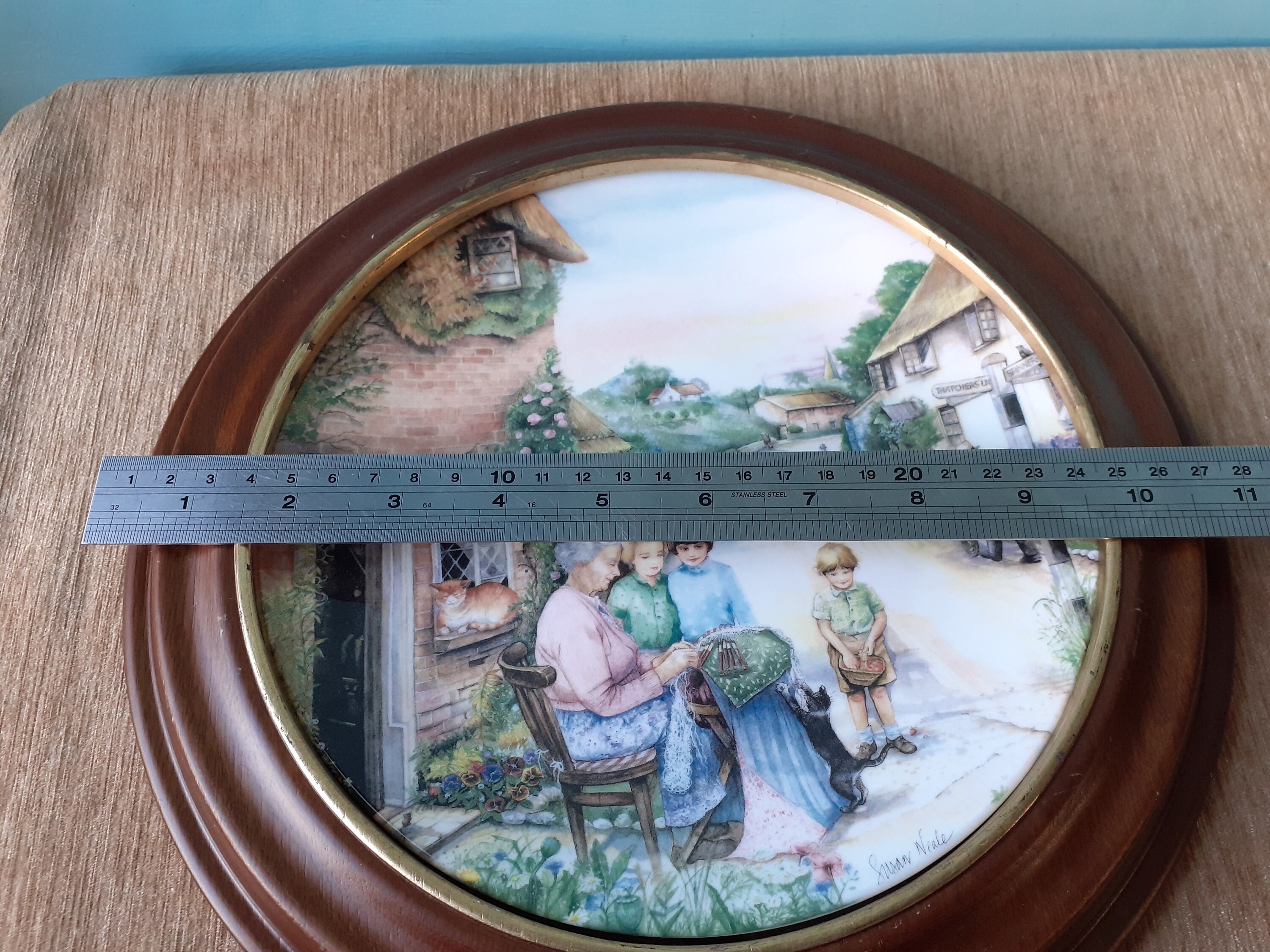 Framed Royal Doulton the Lacemaker Plate Signed Susan Neale | Etsy