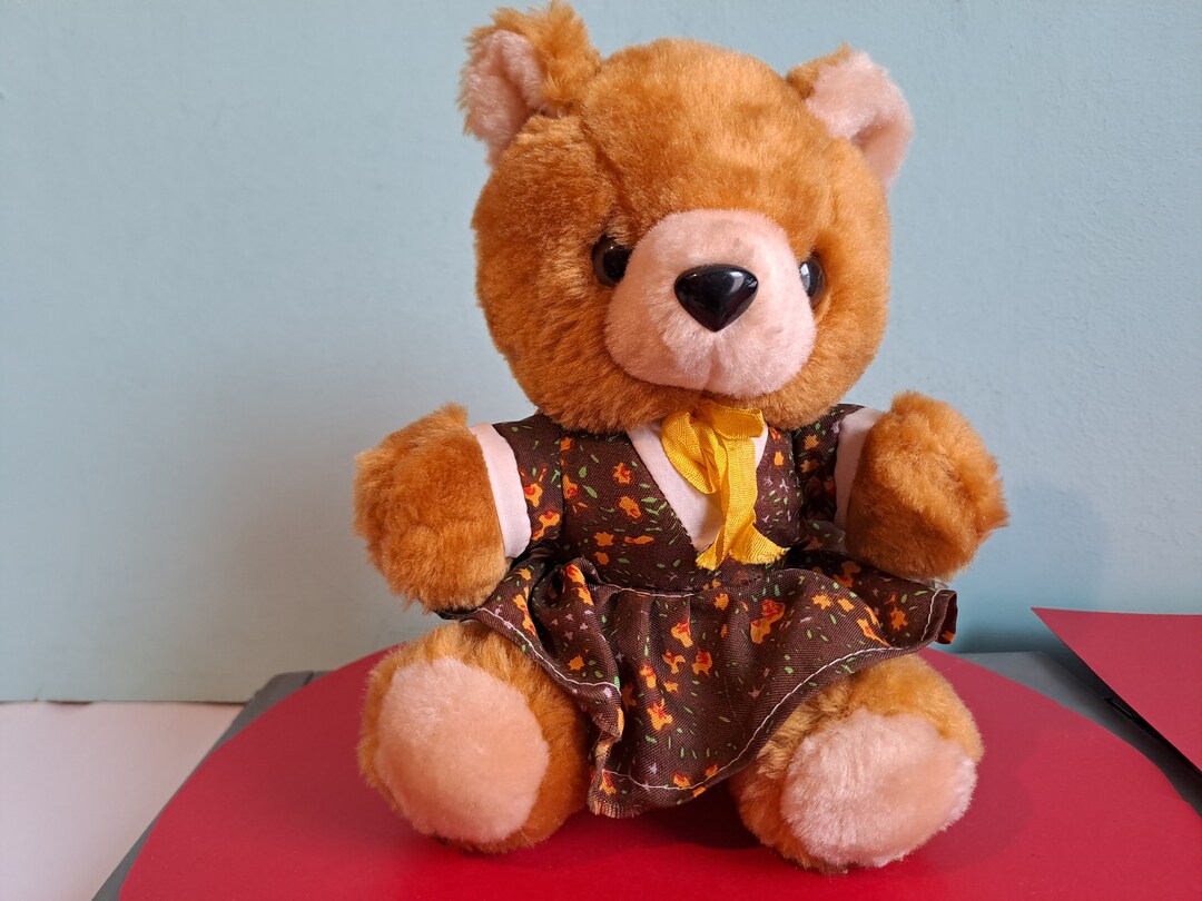 1980s PMS Fairground Prize Teddy Bear Vintage Stuffed Plush Collectors ...