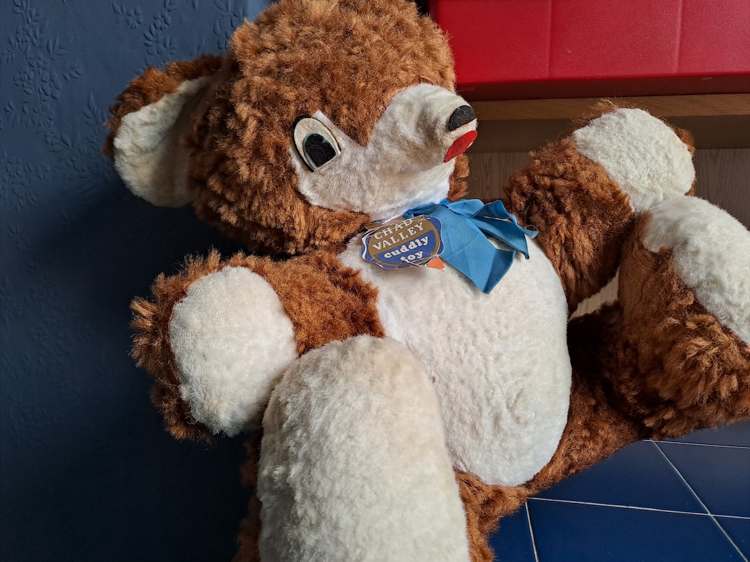 Huge Chad Valley Vintage Teddy Bear Plush Toy With Original Tag. - Etsy