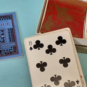 Antique Royal Game of Bezique by Goodall Camden Playing Card Box Set ...