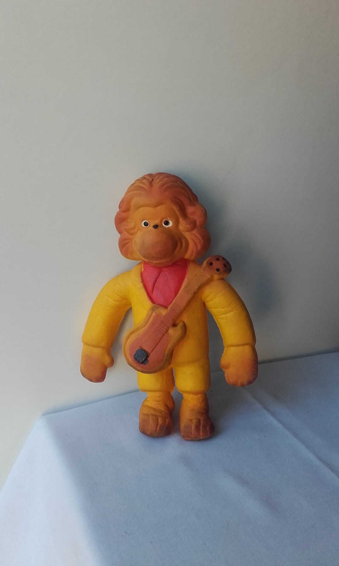 Vintage Bendy Jacko the Monkey With Guitar Foam Rubber Toy Figure 1960s ...
