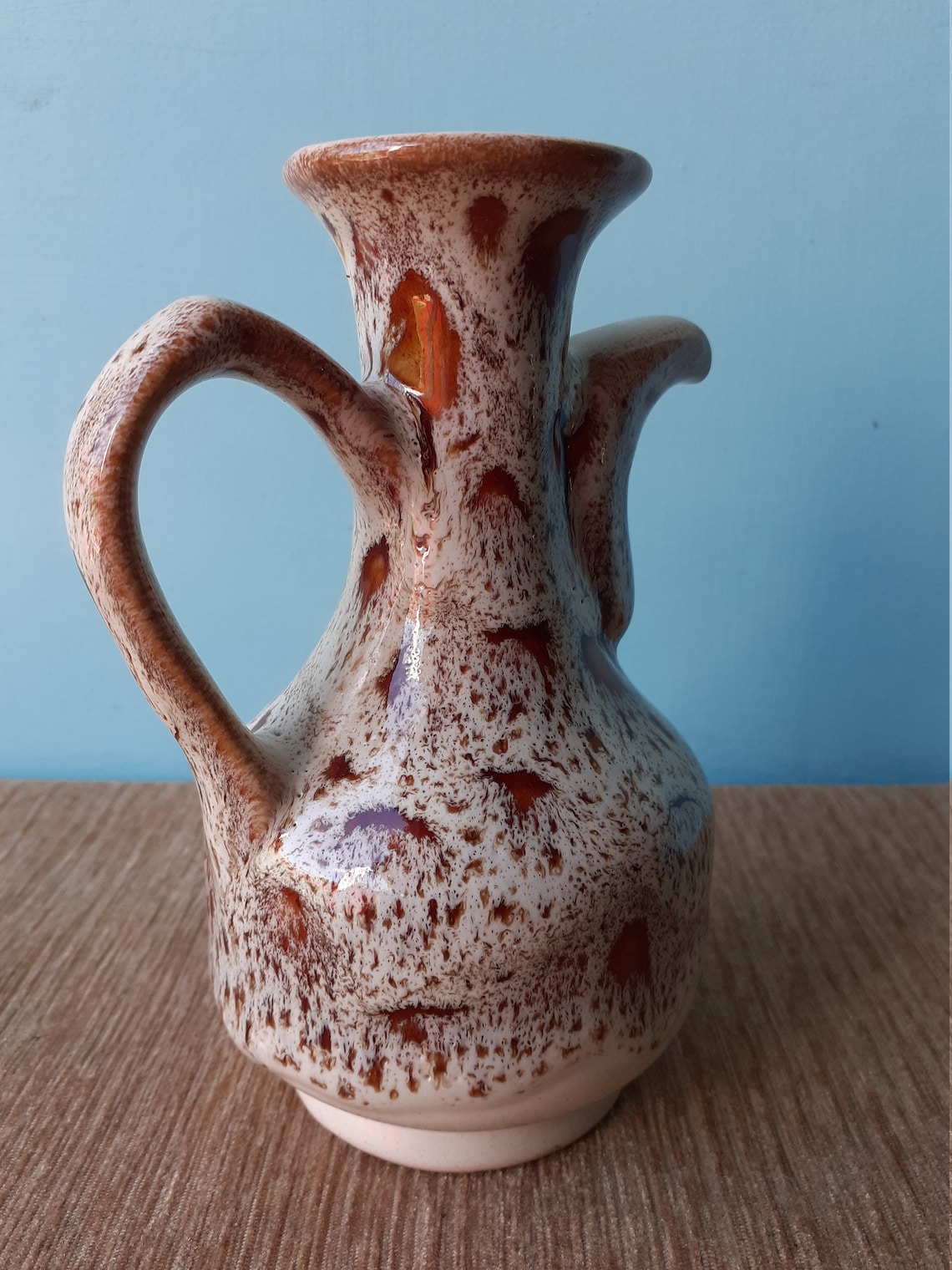 Foster's Pottery Honeycomb Jug Vase Pitcher Vintage From - Etsy