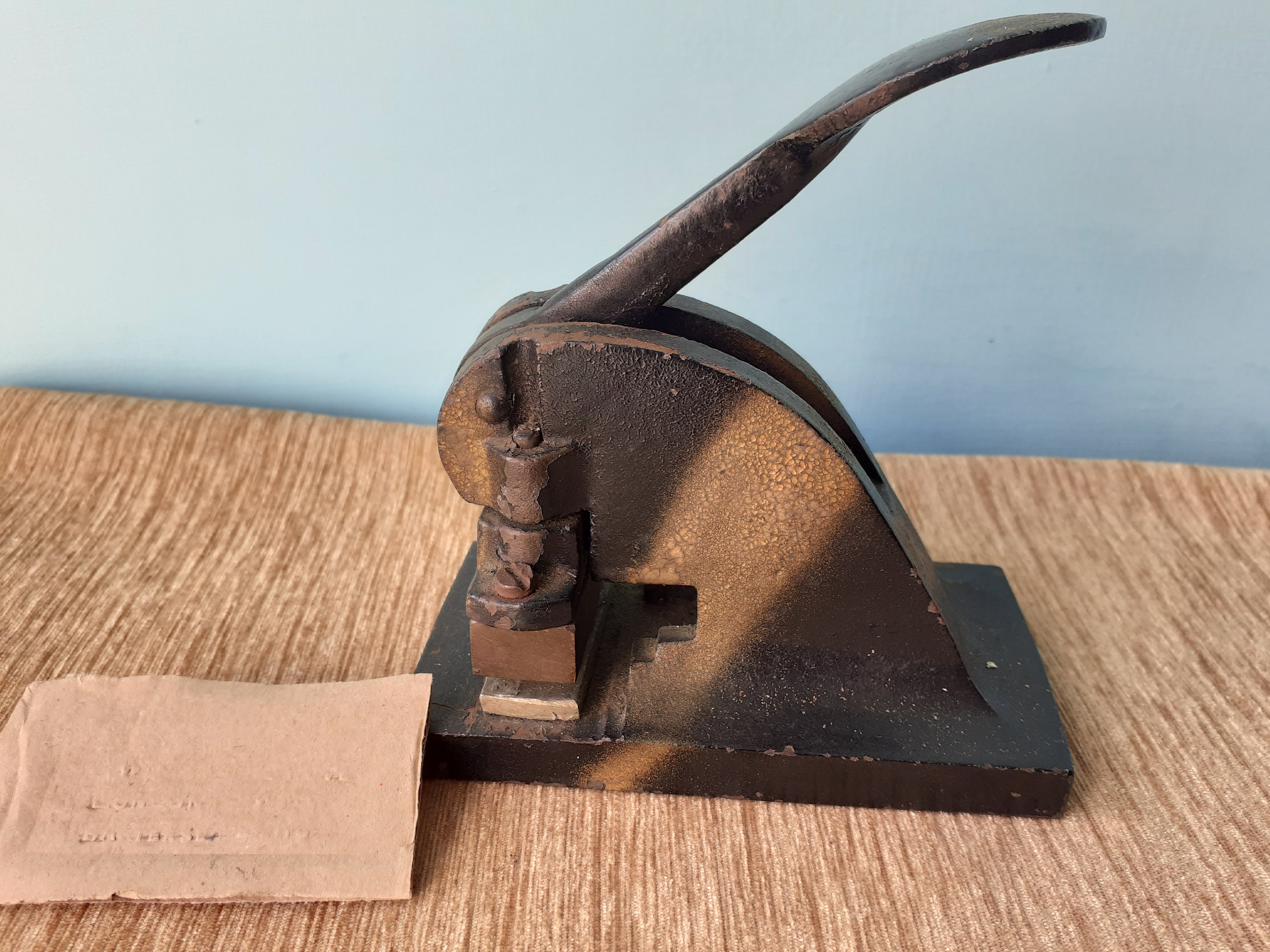 Antique Cast Iron Stamp Paper Embossing Press Battersea | Etsy