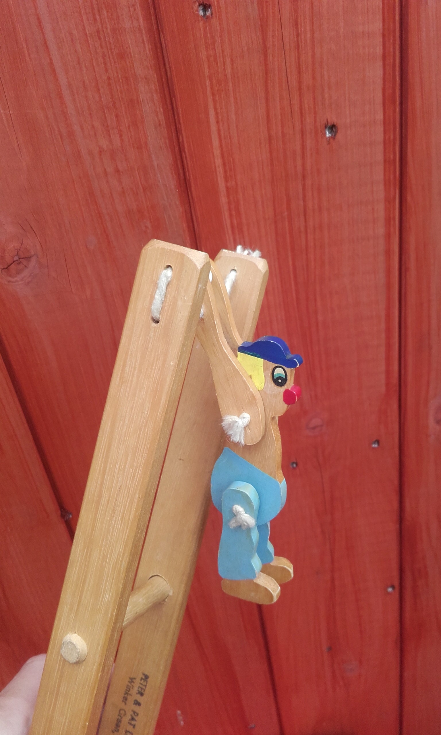 Clown Acrobat Wooden Spinning Articulated Vintage Toy Handmade | Etsy