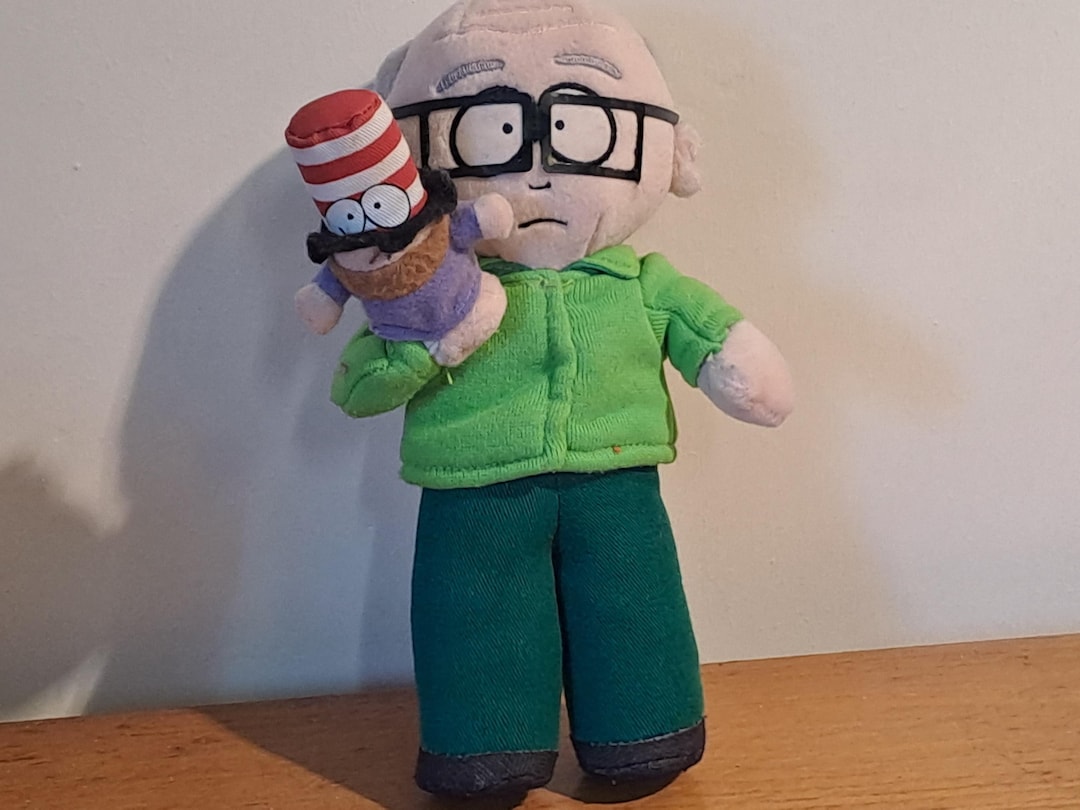 Mr Garrison and Mr Hat Puppet South Park Vintage Stuffed Soft Doll Toy ...