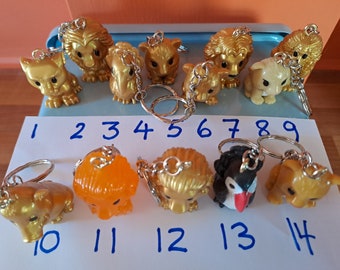 Gold Lion King Ooshies Rare Australian Exclusive Zipper Charm Keyring Key Chain Fob Ring Dangler Original Figure. Etsy UK