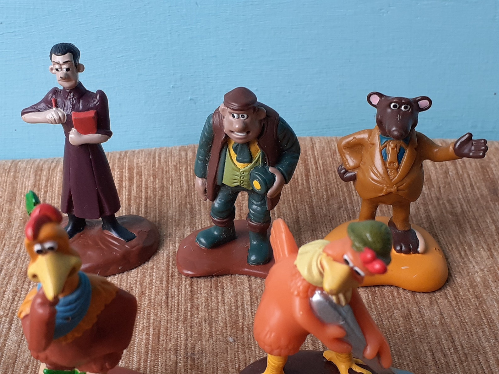 Chicken Run Figures 1999 set of 8 Vintage Dreamworks Aardman | Etsy