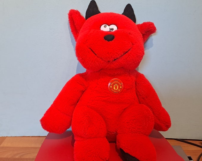 Vintage Fred the Red Devil Manchester United Football Club Mascot Teddy ...