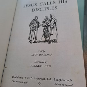 Jesus Calls His Disciples Ladybird Vintage Hardback Story Book. - Etsy