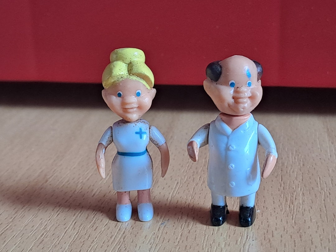 Polly Pocket Mini Doctor and Nurse Pair Dolls Collectors Toy Figures - Etsy