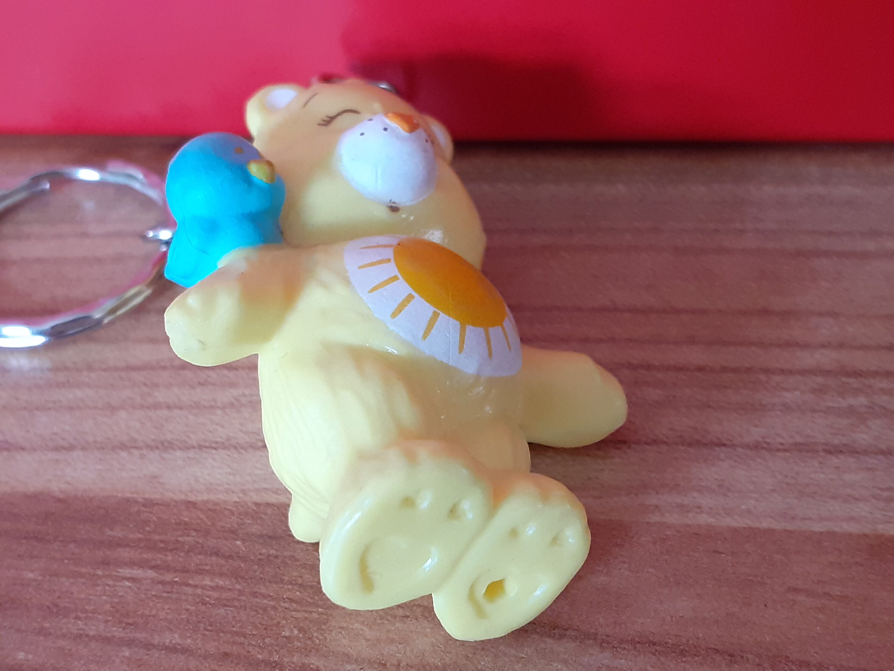 Kenner Care Bear Funshine With Blue Bird Keyring Key Chain - Etsy