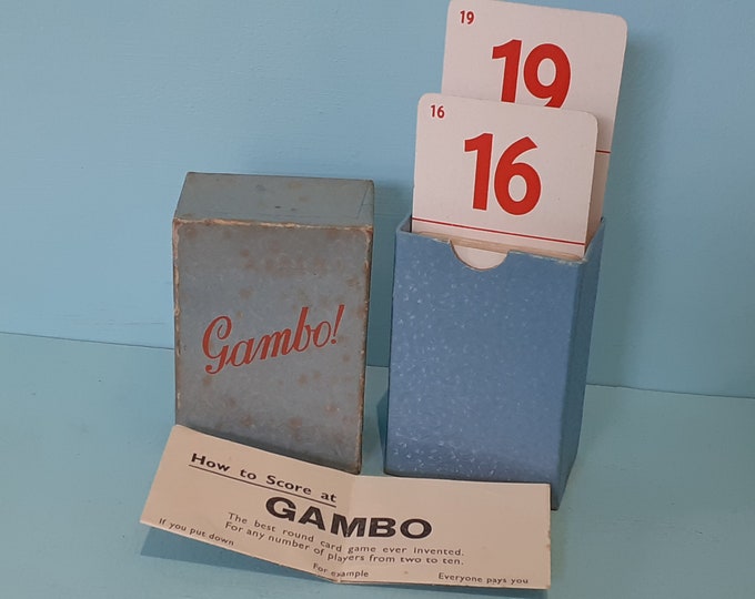 1940s Gambo Vintage Game Playing Card Box Set Pack. - Etsy