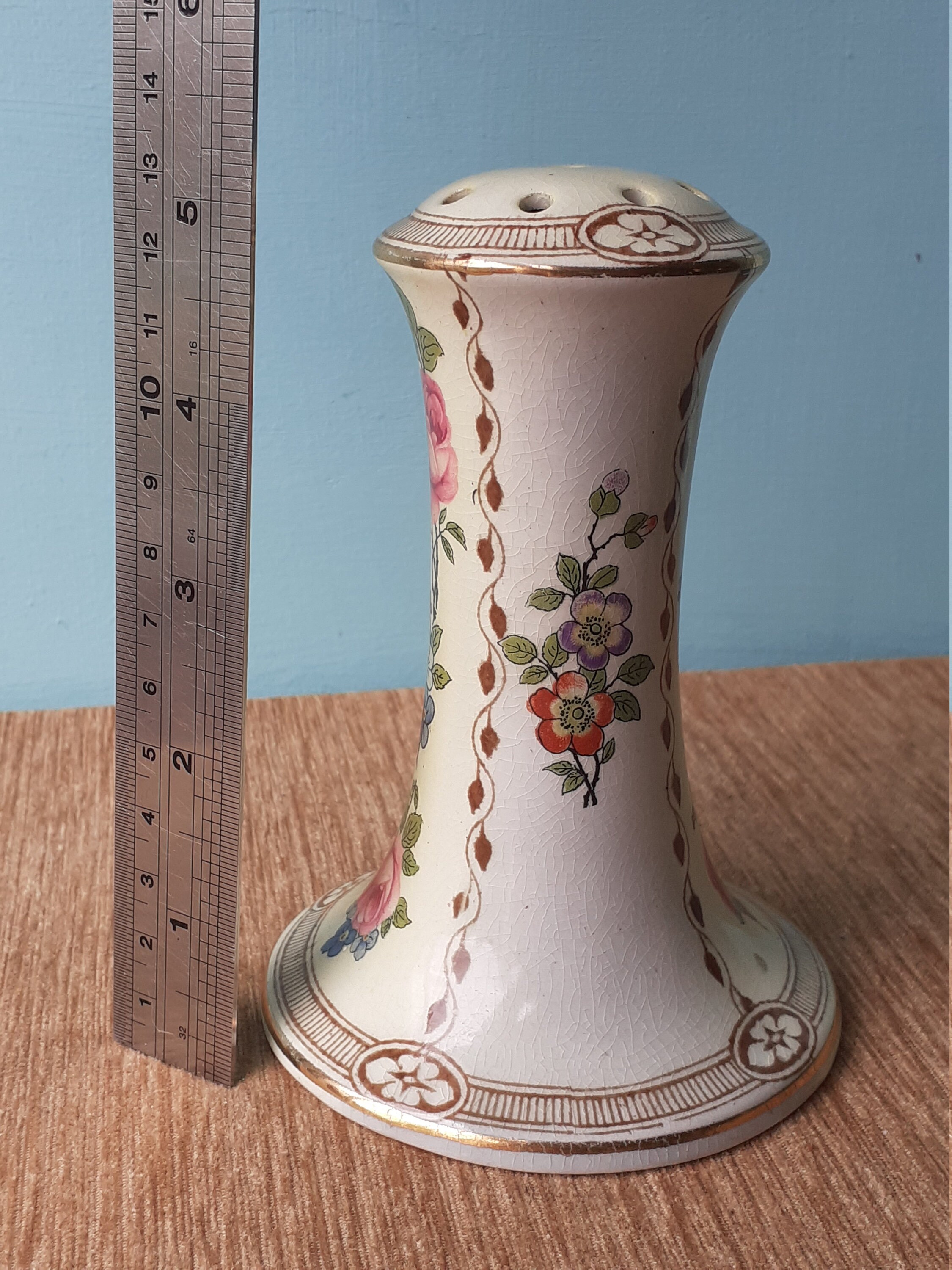 Hat Pin Holder Pink Roses Design & Gold Detail Vintage Rare | Etsy