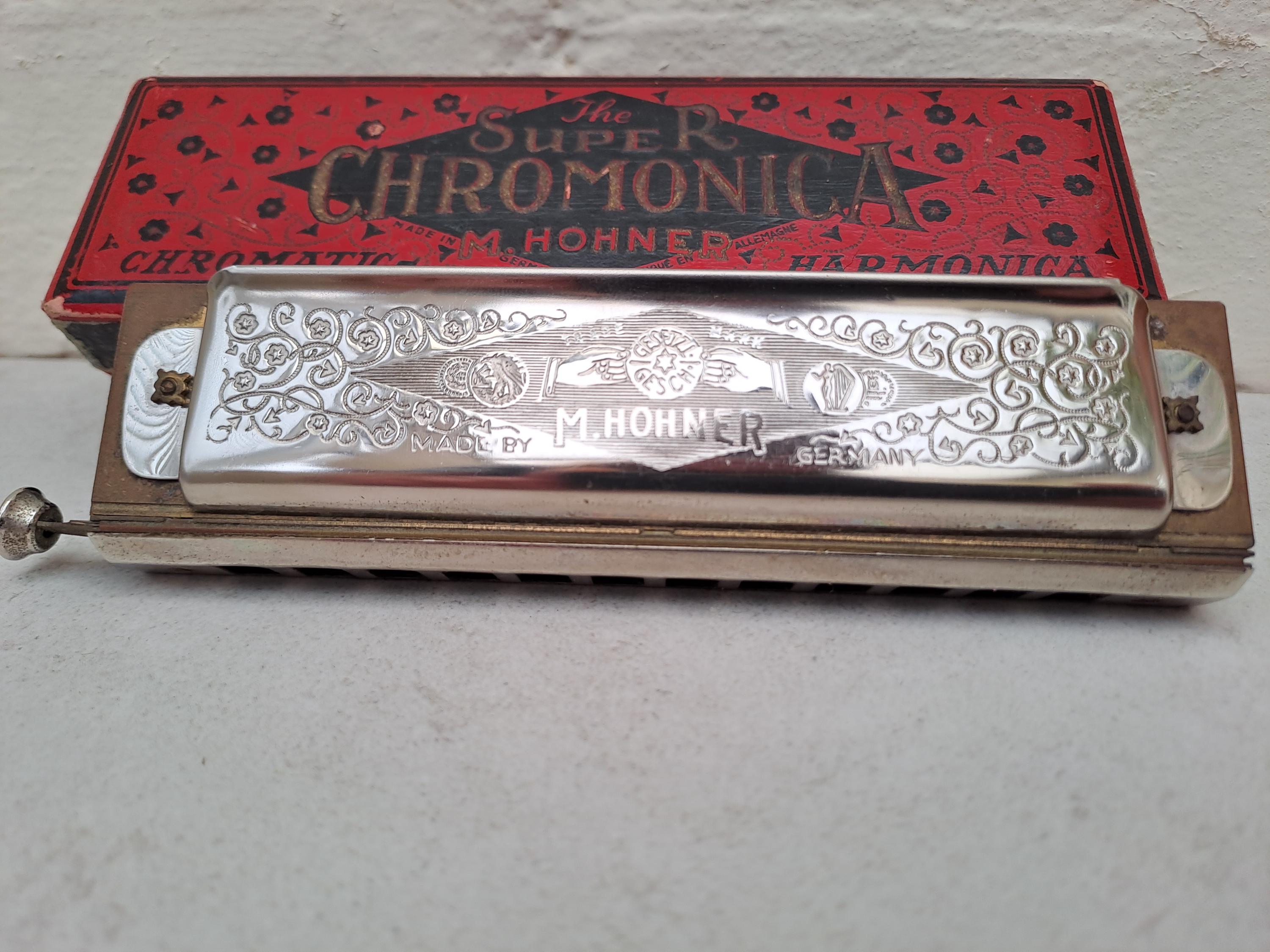 Hohner Super Chromonica Harmonica in Original Case / Box. Number 260 1/ ...