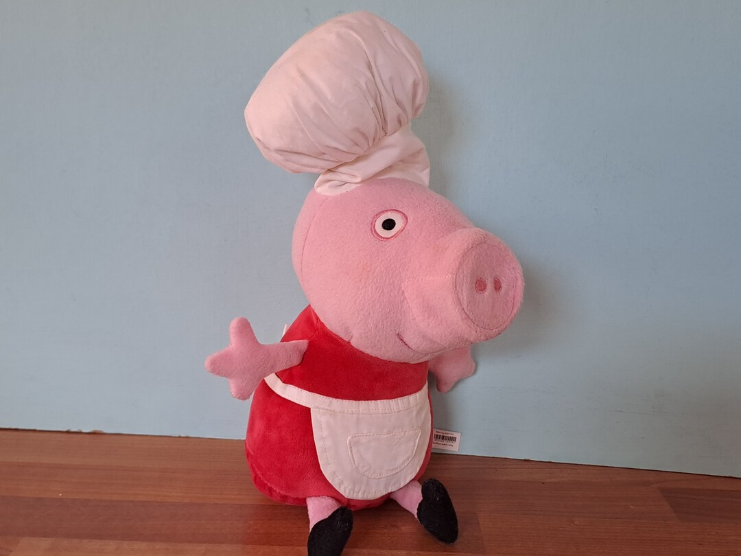 Original 2003 Peppa Pig in Chef Hat Plush Toy Teddy Figure From TV ...