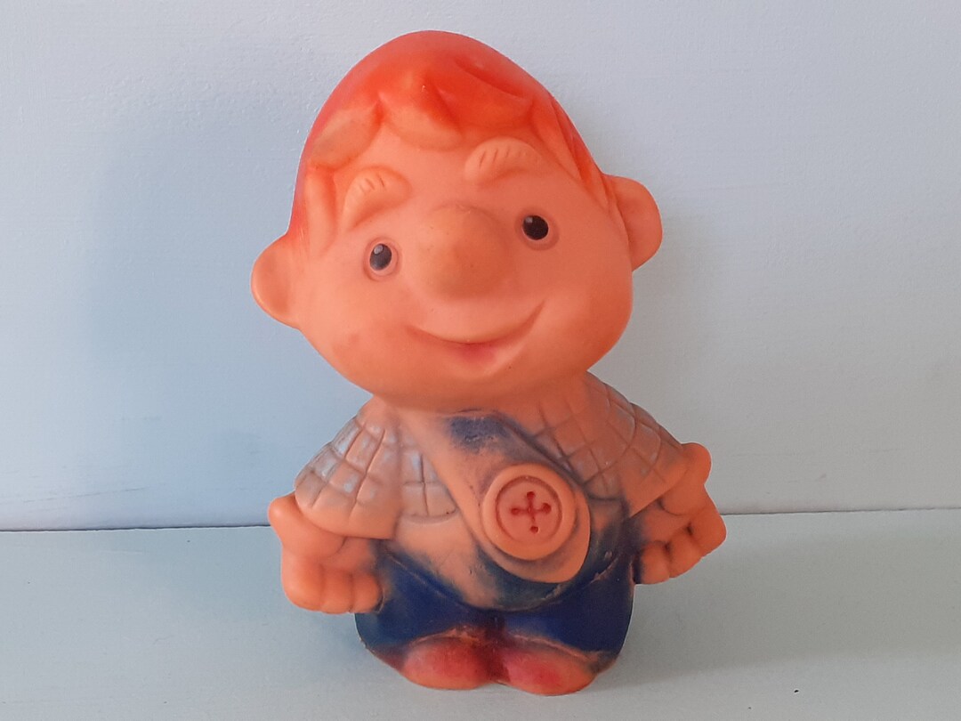 Rubber Squeezy Soviet USSR 1980s Doll Carlson Karlsson Dungarees ...