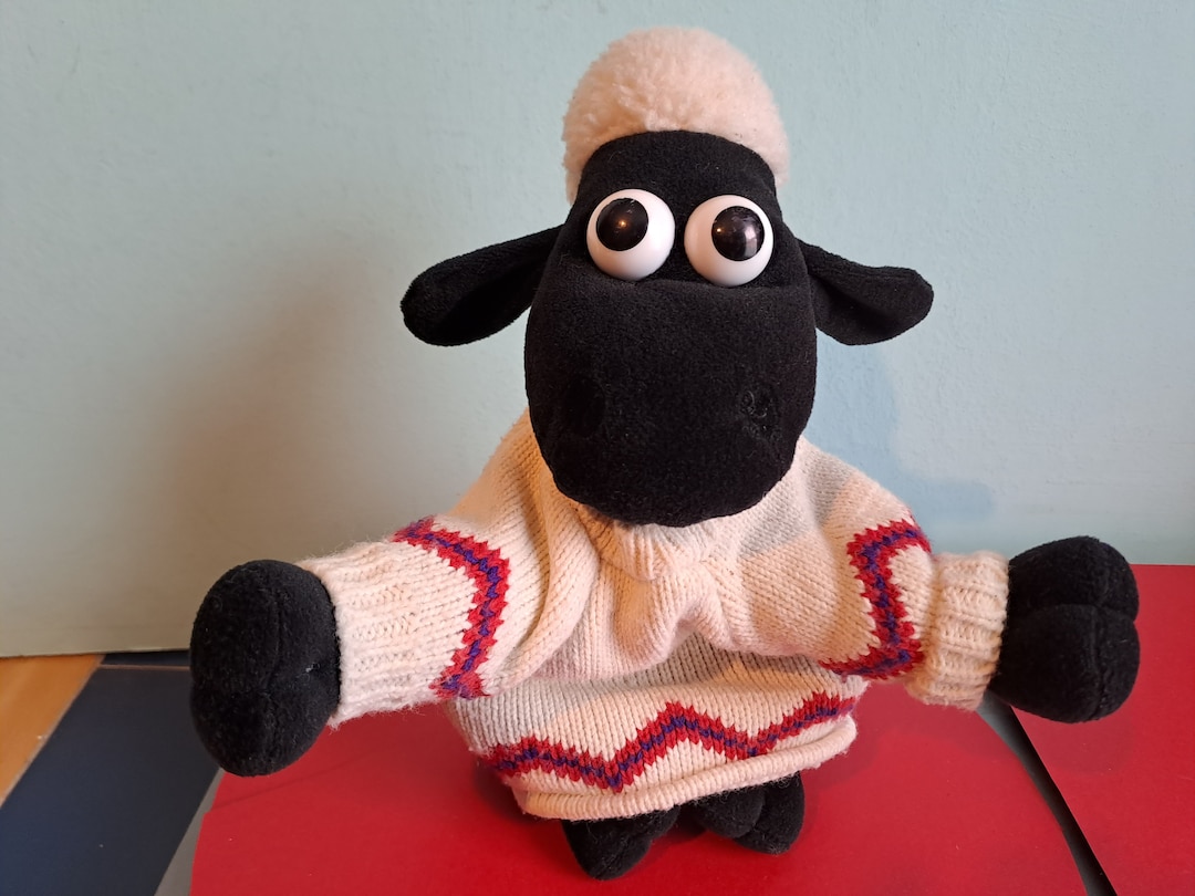 Wallace and Gromit - Vintage Shaun the Sheep Stuffed Cuddly Soft Toy ...