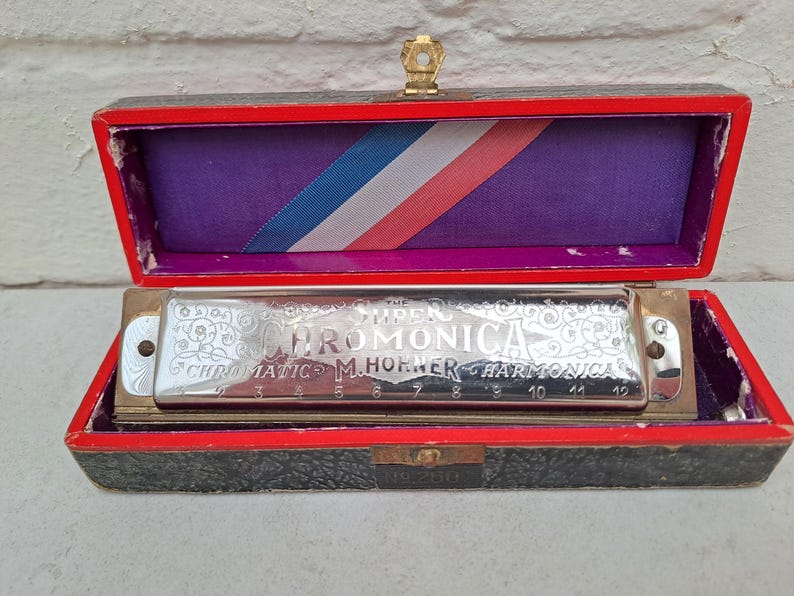 Hohner Super Chromonica Harmonica in Original Case / Box. Number 260 1/ ...