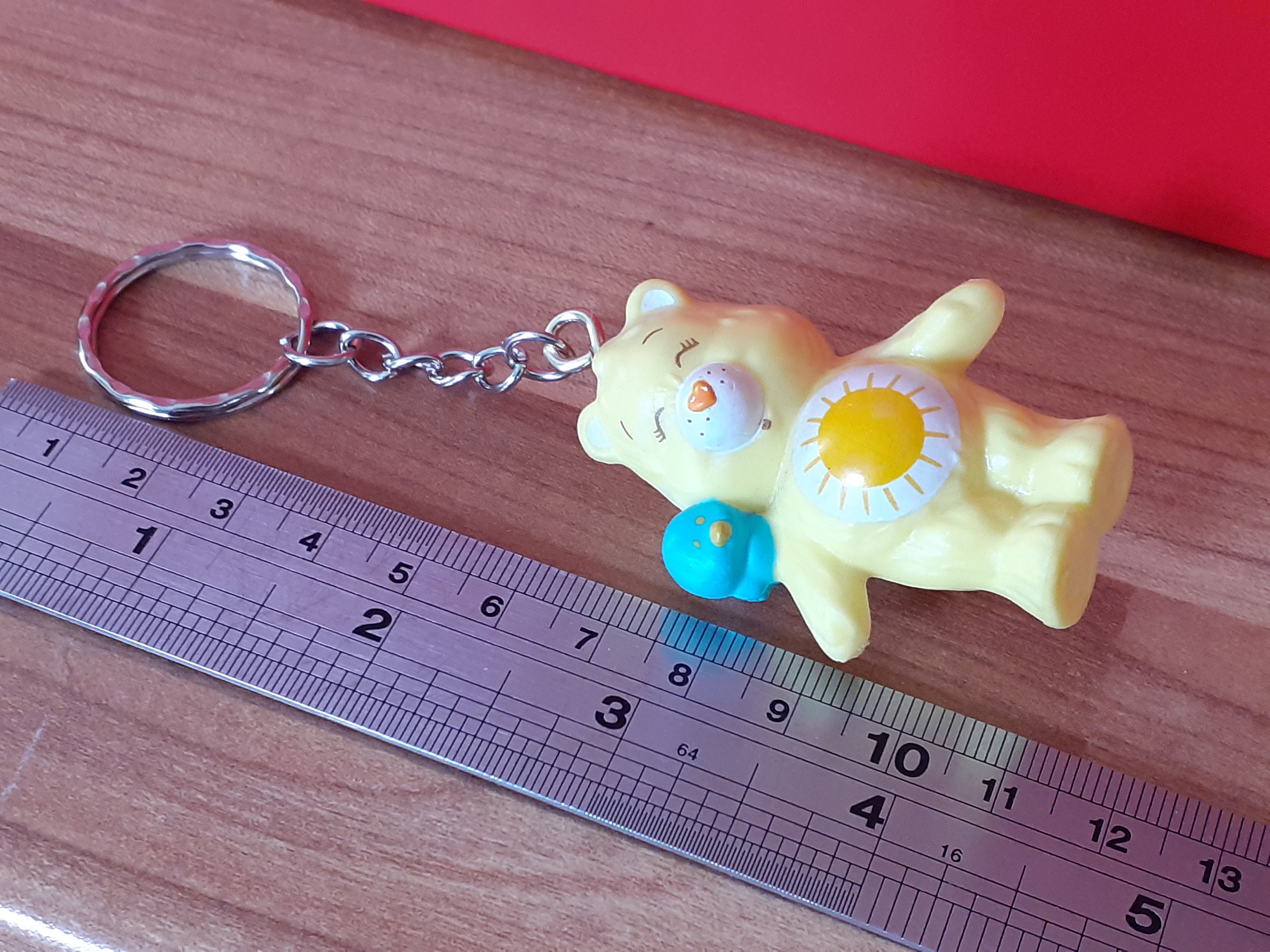 Kenner Care Bear Funshine With Blue Bird Keyring Key Chain - Etsy