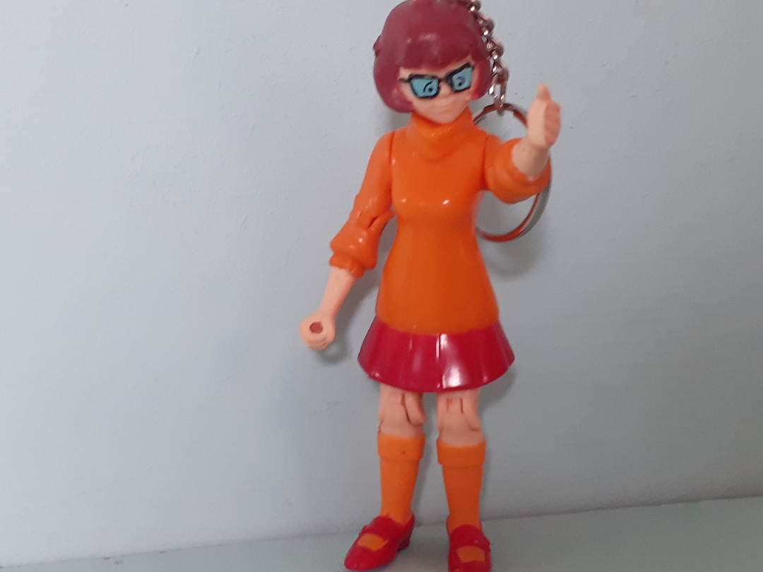 Large Scooby Doo Articulated Thelma Zipper Charm, Keyring, Key, Chain ...