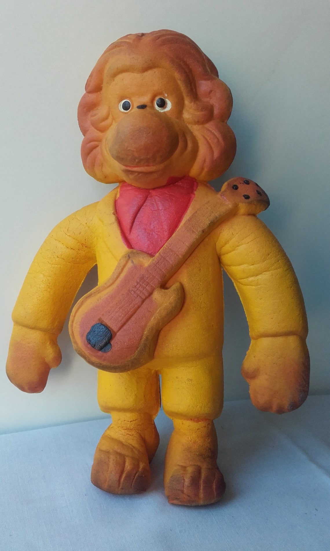 Vintage Bendy Jacko the Monkey With Guitar Foam Rubber Toy Figure 1960s ...