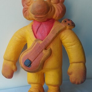 Vintage Bendy Jacko the Monkey With Guitar Foam Rubber Toy Figure 1960s ...
