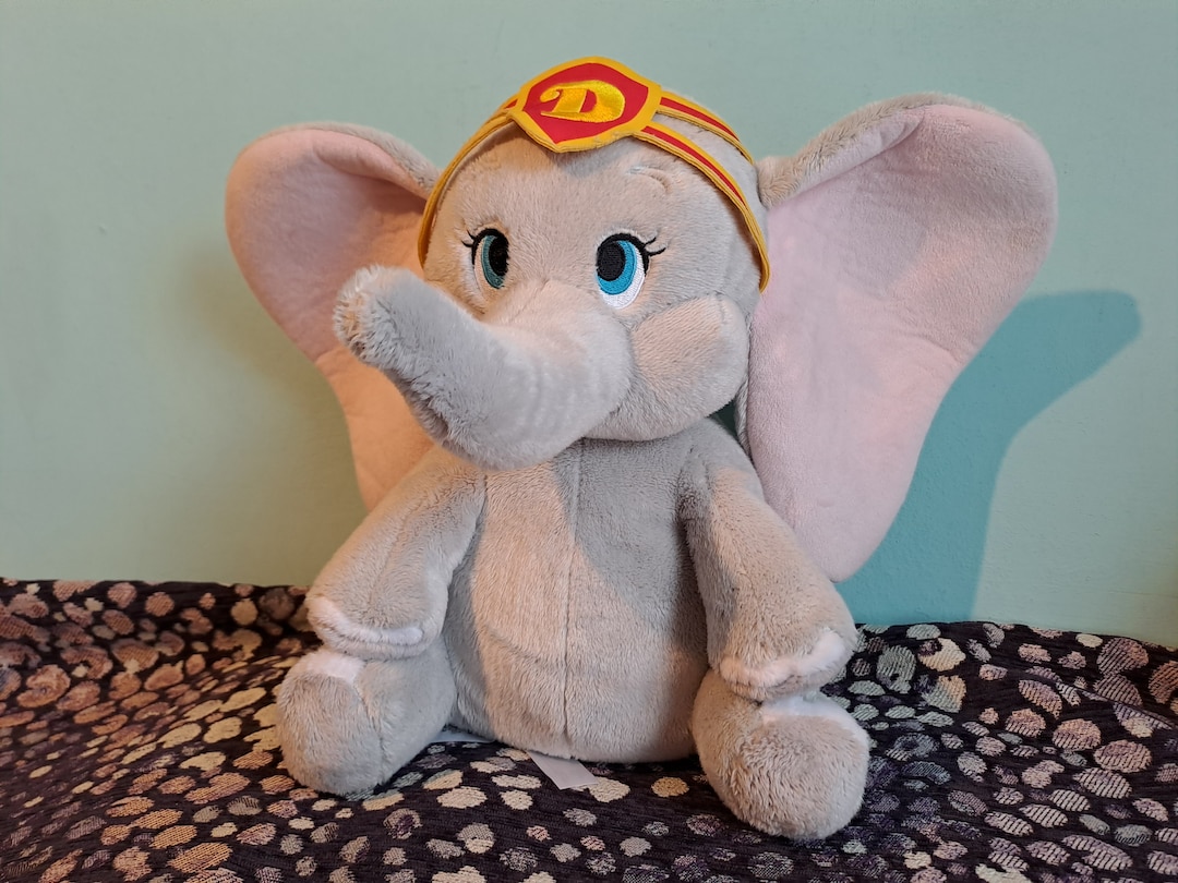 Large Dumbo Disney Official Elephant Teddy - Vintage Rare Stuffed Plush ...