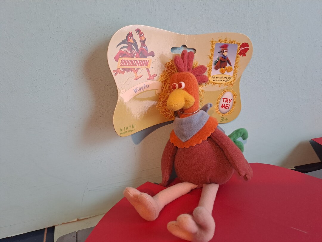 Vibrating Wiggler Rocky the Charmer Chicken Run Vintage Plush Toy With ...