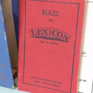 Waddingtons Lexicon Vintage Playing Card Game Secret Book Box by A ...