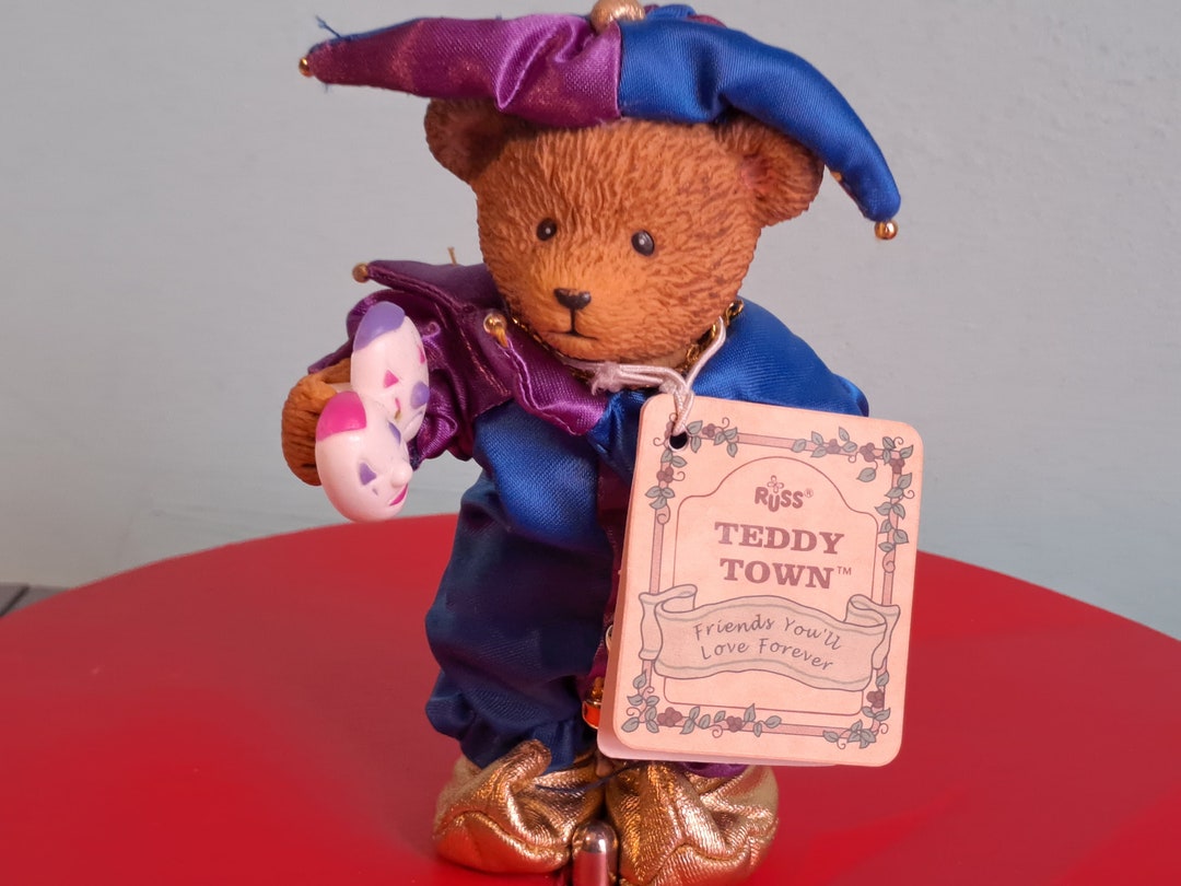 Court Jester Russ Teddy Town Bear Collection Vintage Jointed Collectors ...