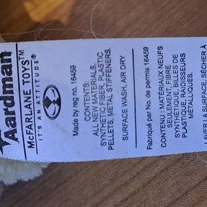 Wallace and Gromit Vintage Were Rabbit Stuffed Cuddly Soft Toy Plush ...