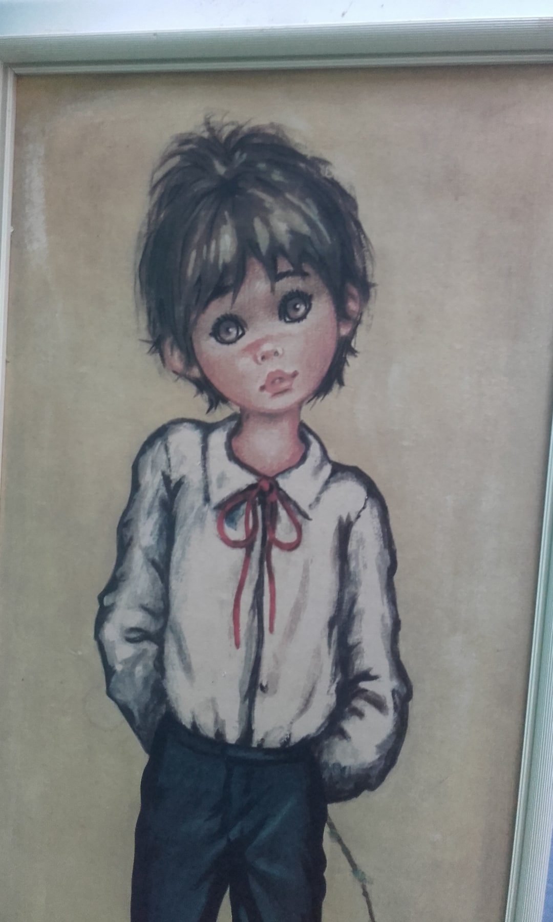 Jolylle / Idylle / Lolylle Wide Eyed Boy Vintage Print in 50cm Long ...