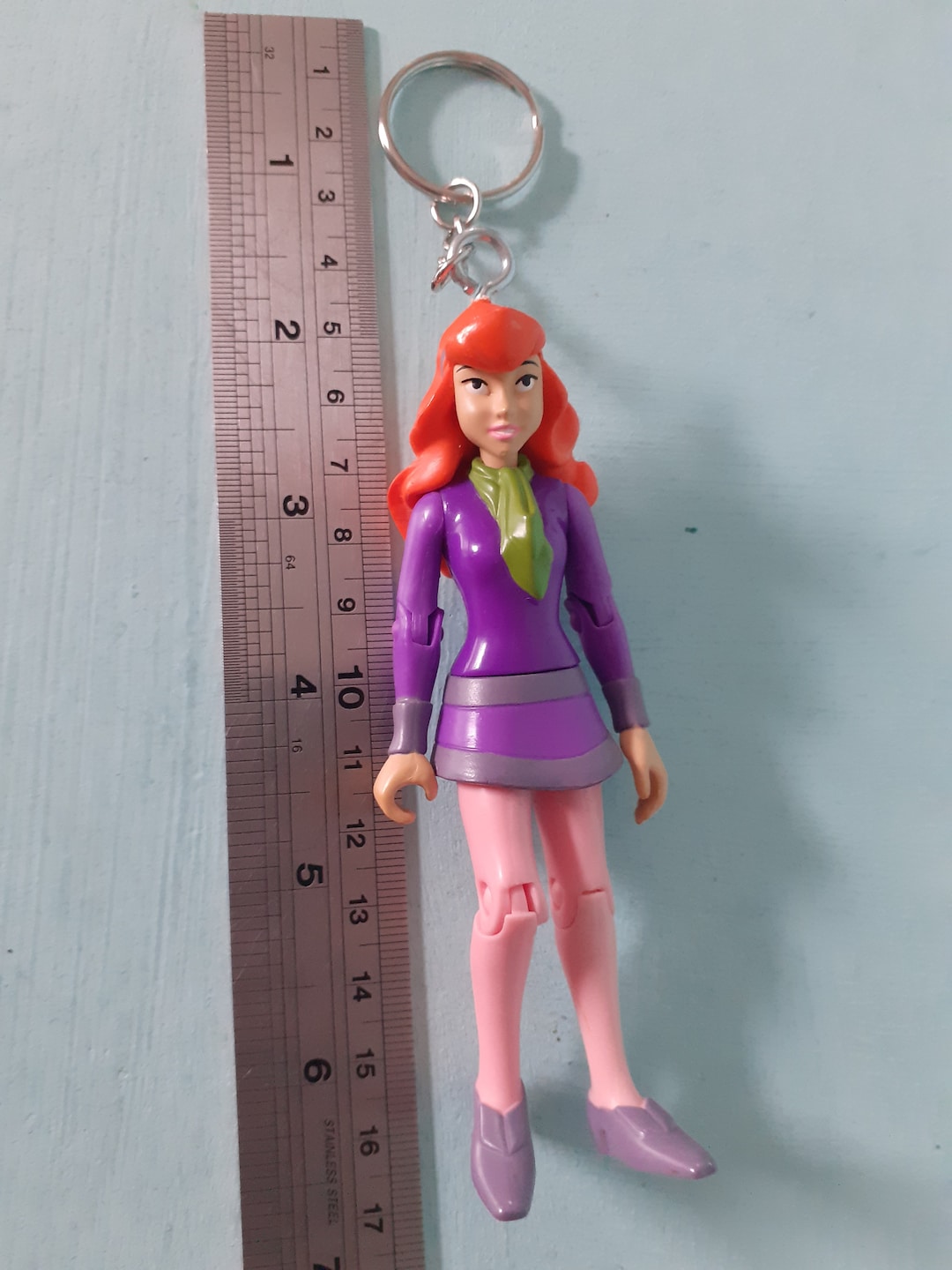 Large Articulated Scooby Doo Daphne Zipper Charm, Keyring, Key, Chain ...