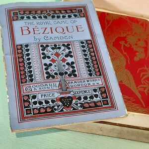 Antique Royal Game of Bezique by Goodall Camden Playing Card Box Set ...