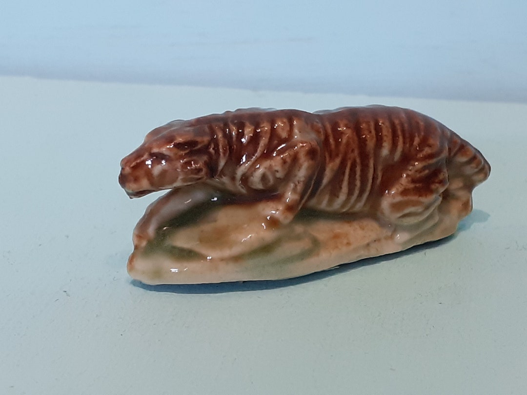 Wade Whimsies Rare Tiger Porcelain Figure, Figurine, Ornament. - Etsy
