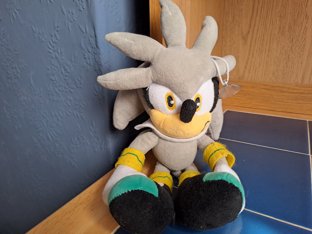 Sonic the Hedgehog Friend Silver - Original Plush Stuffed Soft Toy ...